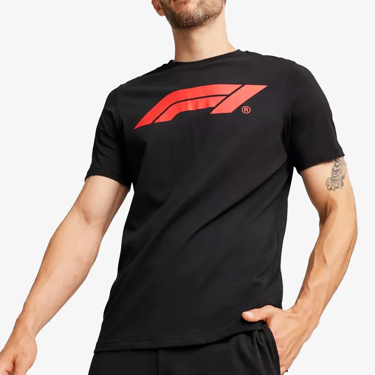 Puma F1 ESS Logo Tee 180g PUMA Black | Sport Vision